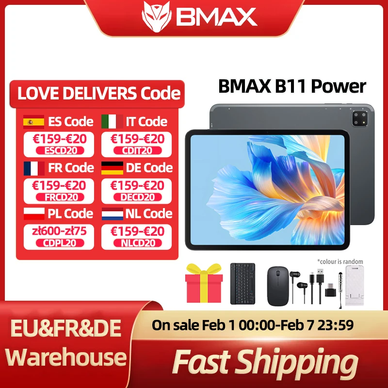 BMAX I12 Power Android 15 Tablet 11.4" 90Hz 2.4K IPS MediaTek Helio G99 ...