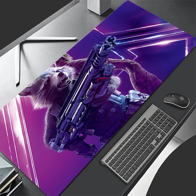 Office Accessories Gaming Mouse Pad Rocket Raccoon Keyboard Mat ...