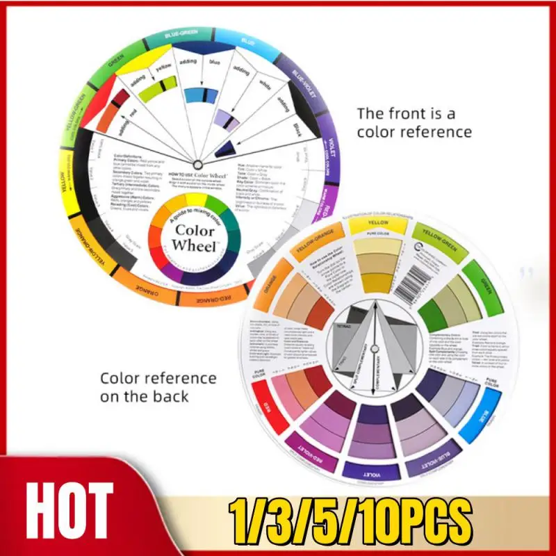 Pocket-Color-Wheel-Artist-Pigment-Paint-Color-Mixing-Guide-Palette ...