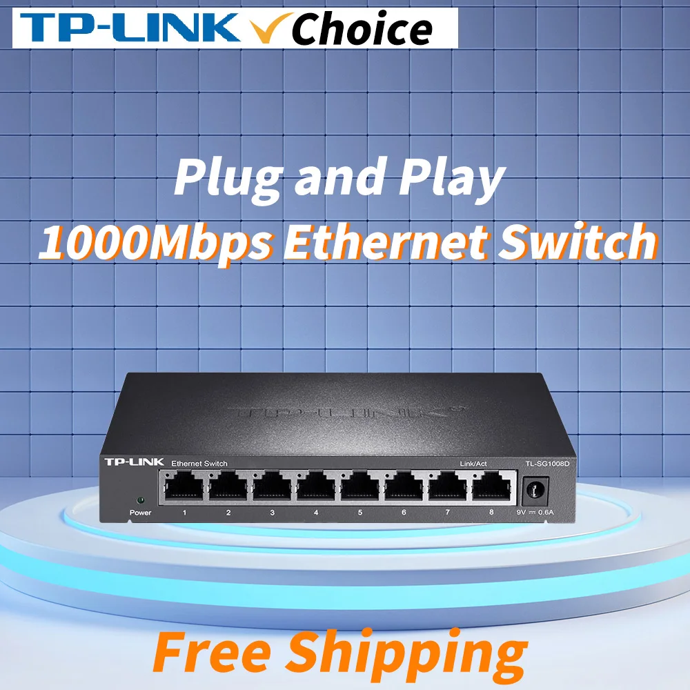 TP-LInk-8Port-Gigabit-Switch-Ethernet-Smart-Switcher-1000Mbps-Ethernet ...