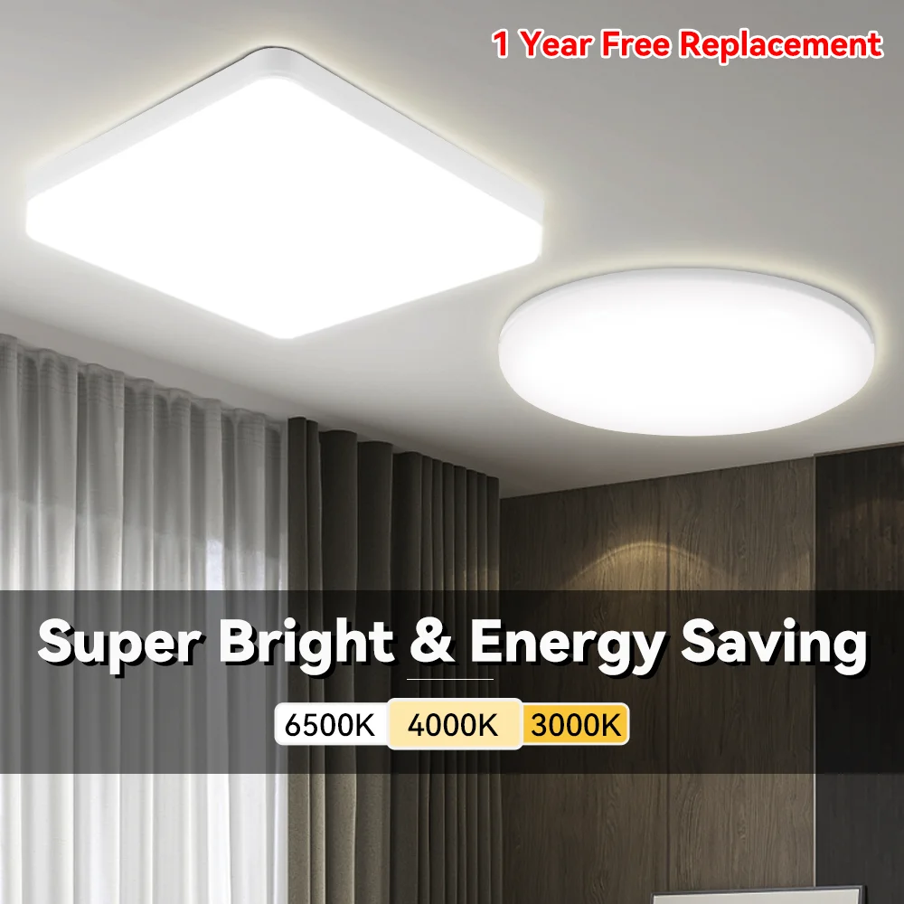 Square-Led-Ceiling-Light-Ceiling-Lighting-50W-40W-30W-20W-15W-Modern ...