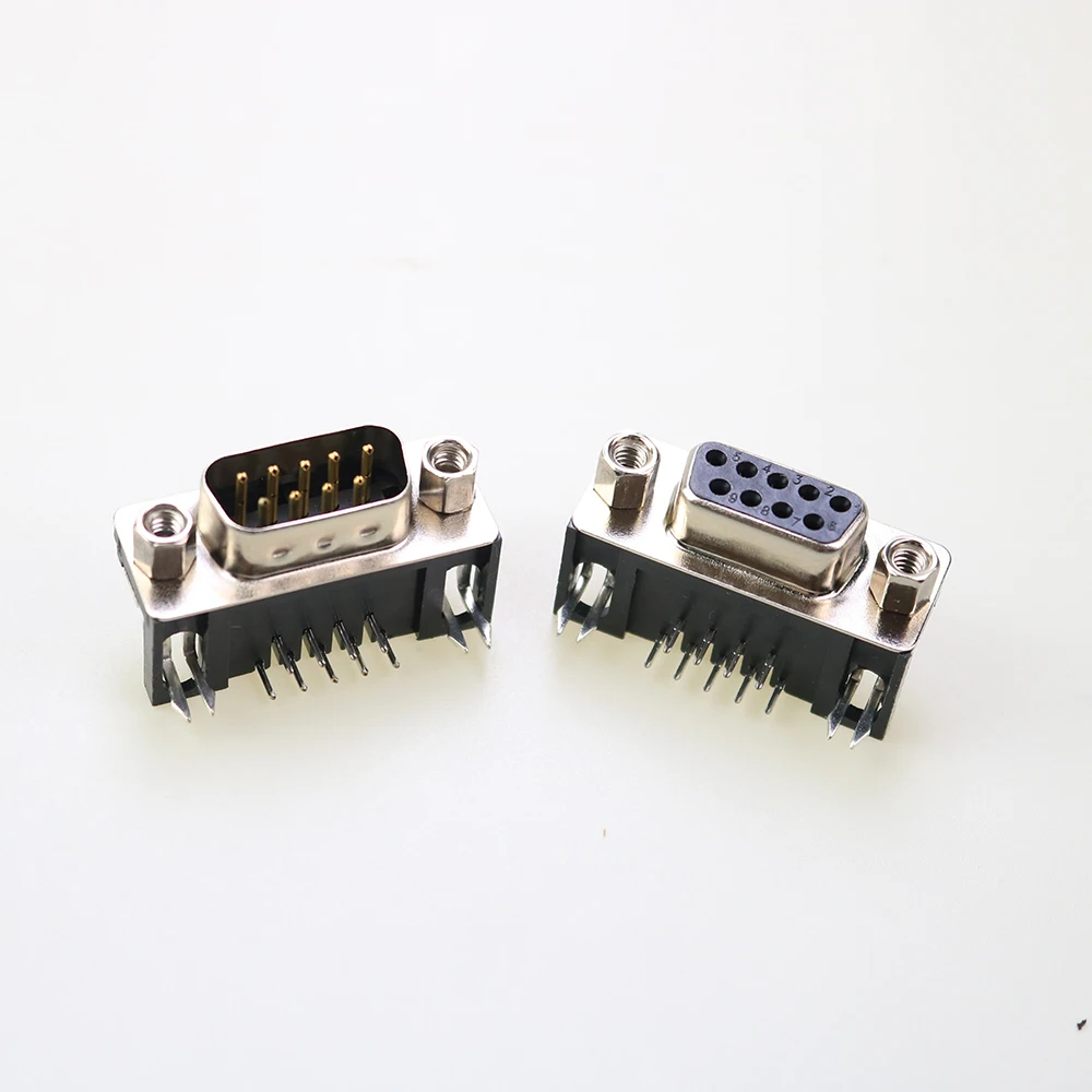 1PCS-DB9-Female-Male-PCB-Mount-D-Sub-9-pin-PCB-Connector-RS232 ...