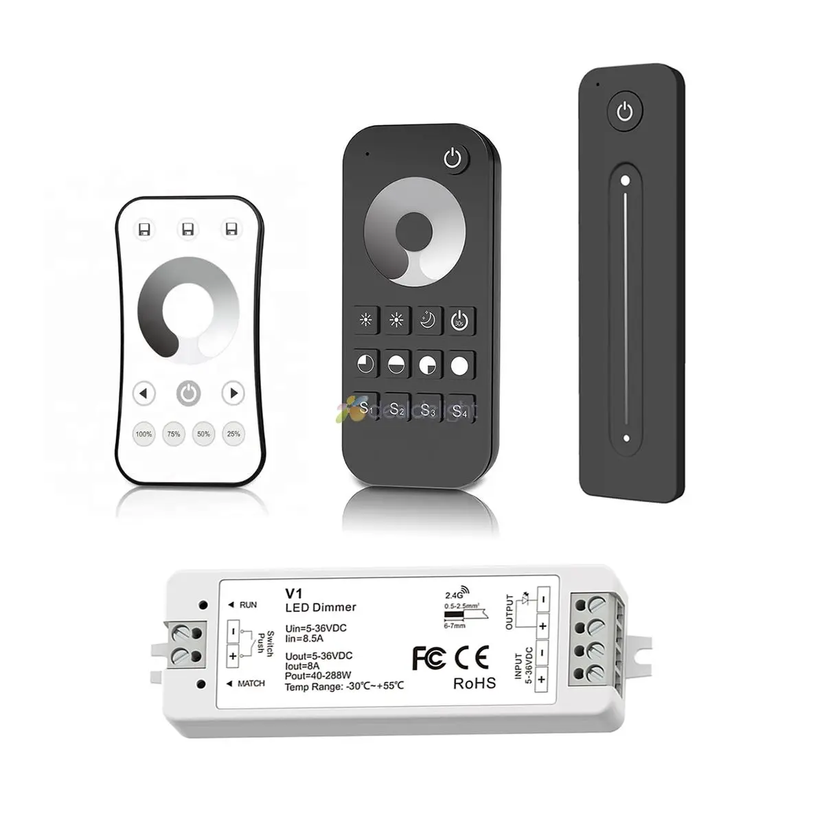 LED-Dimmer-V1-12V-24V-PWM-RF-2-4G-Wireless-R6-R11-RT1-Remote-Controller ...