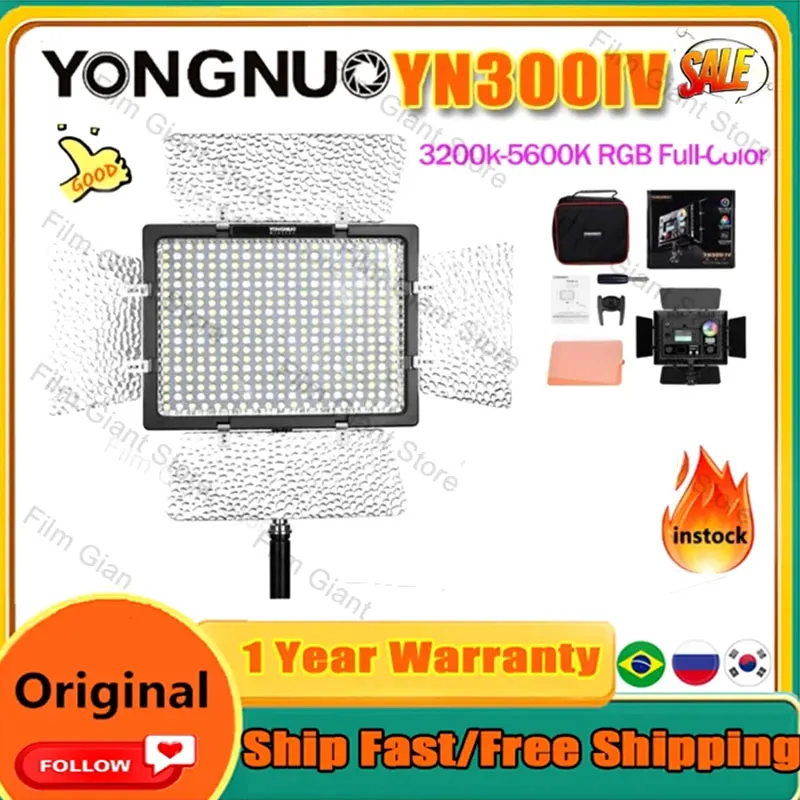 Yongnuo-YN300-IV-YN-300-IV-RGB-LED-Video-Light-3200k-5600K-RGB-Full ...