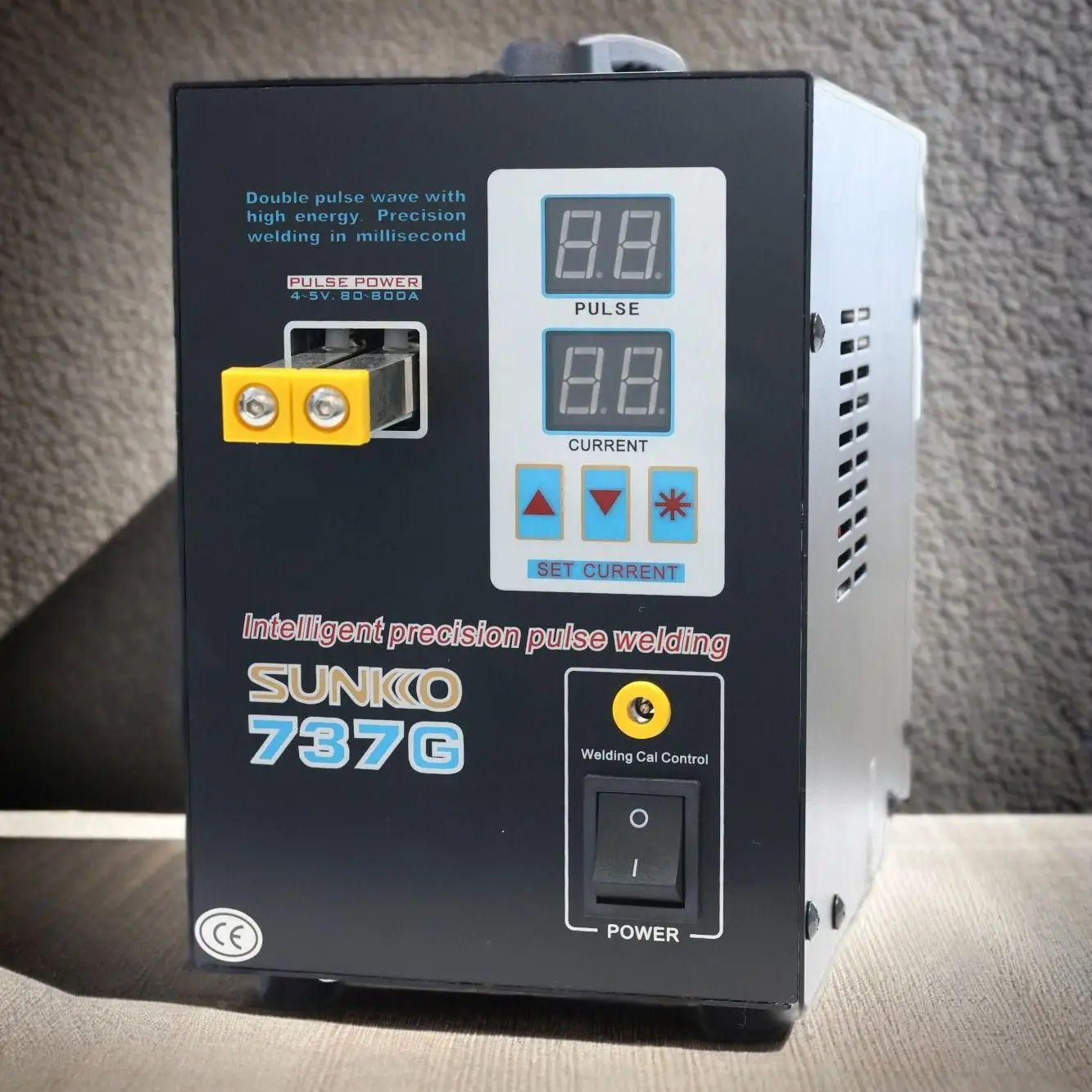 SUNKKO 737G Dual mode pedal 18650 battery spot welder Dual pulse dual ...