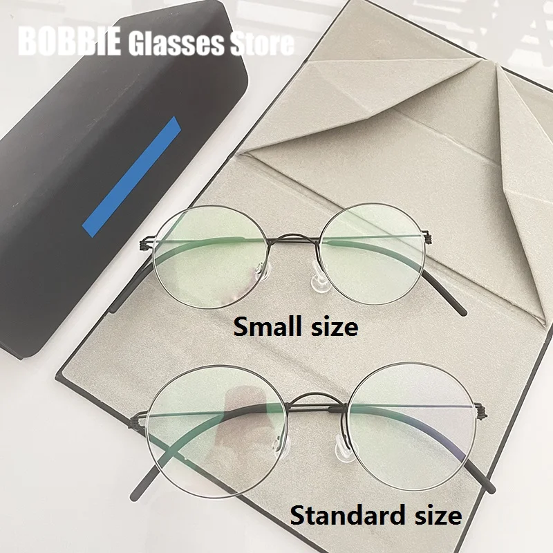 Small-Round-Glasses-Frame-Screwless-Ultra-Light-Air-Titanium-Eyeglasses ...