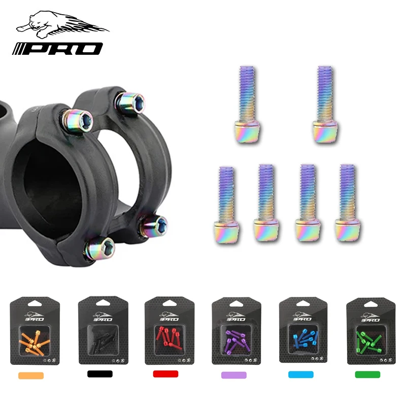 Bicycle Stem Screw Stainless Steel Bike Handlebar Stem Bolts 6pc Road ...