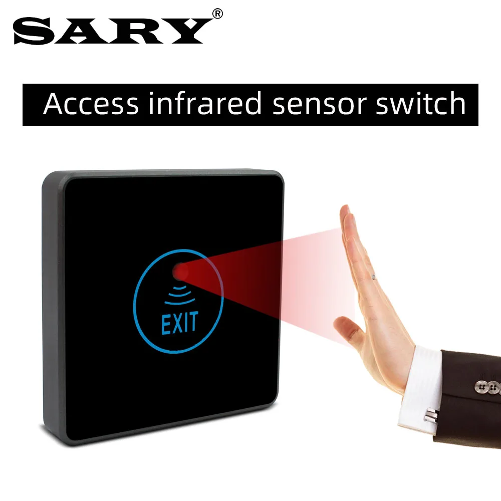Access-control-exit-switch-DC12V-infrared-sensor-button-non-contact ...