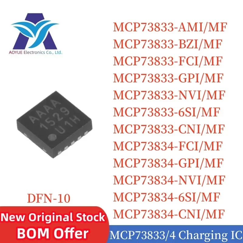 MCP73833-4-series-Battery-management-Charge-Controller-ic-Chip-code-AAAA-AAAB-AAAC-AAAD-AAAF ...