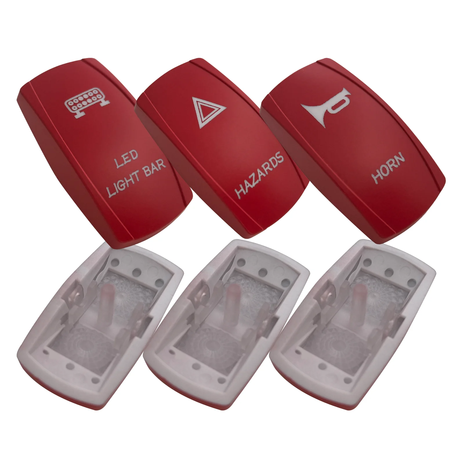 Red Rocker Switch Cover ( No body ) for Carling Rocker Switch Replacing ...