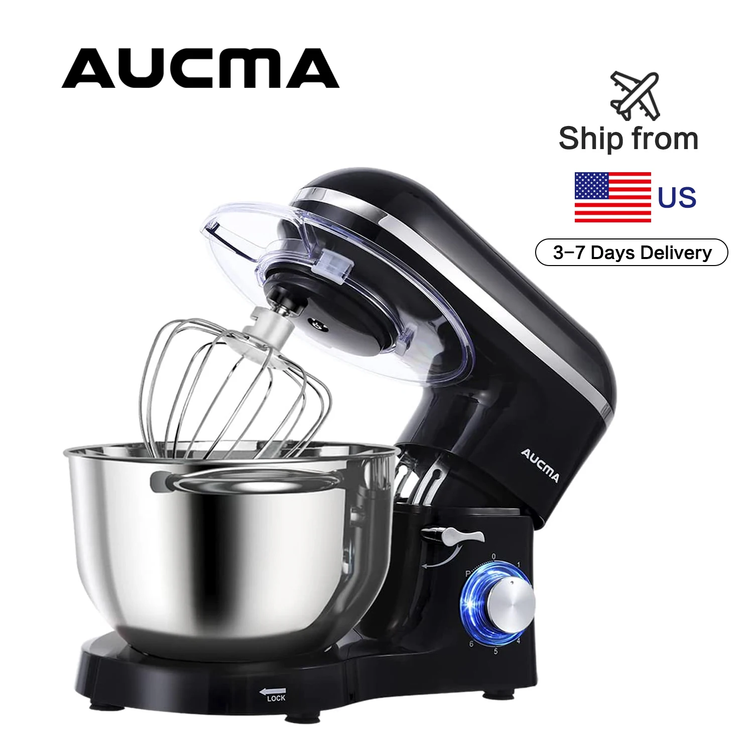 Aucma-Stand-Mixer-6-5-QT-660W-6-Speed-Tilt-Head-Food-Kitchen-Electric ...