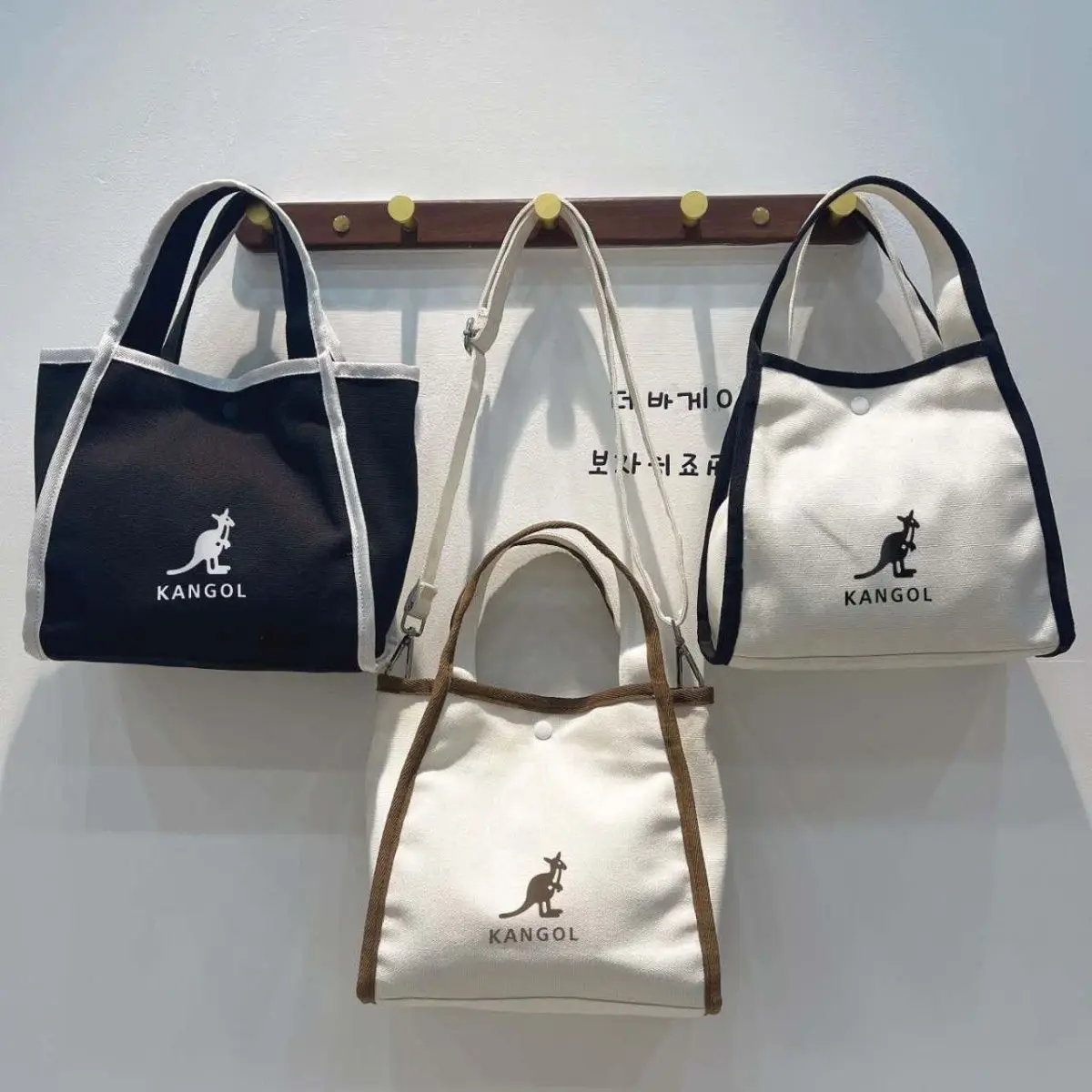 Kangol 여성용 배낭 캥거루 드로스트링 버킷 백 크로스바디 숄더백 미니 백 지갑 및 핸드백 디자이너 새로운 패션