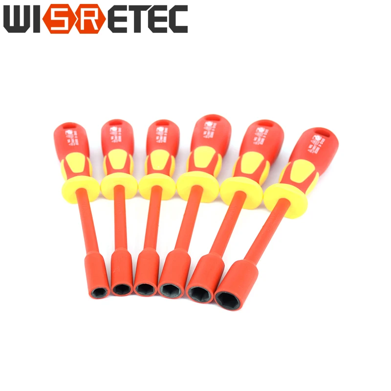 Insulated Tools Electrical 1000v Socket Vde Nut Driver M4-m13 Iec60900 ...