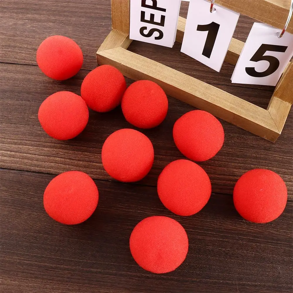 10PCS 2.5cm/3.5cm/4.5cm Soft Finger Sponge Ball Magic Tricks Classical ...