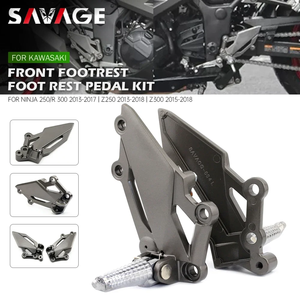 Front-Footrest-Foot-Pedal-Peg-For-KAWASAKI-NINJA-300-250-R-Z250-Z300 ...