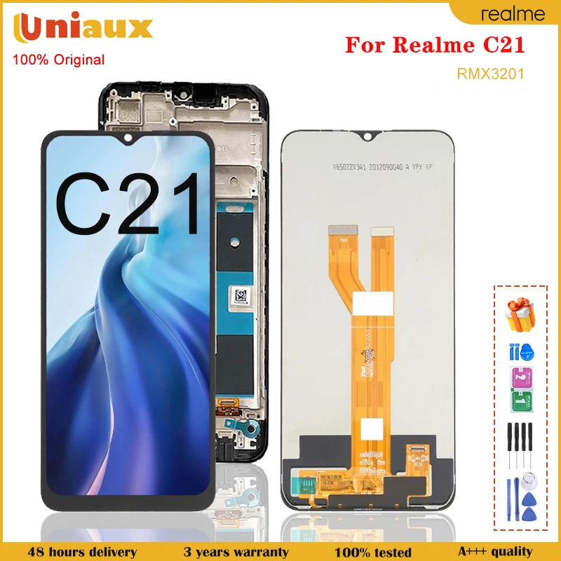 6.5" Original For Oppo Realme C21 Rmx3201 Lcd Display Touch Screen ...