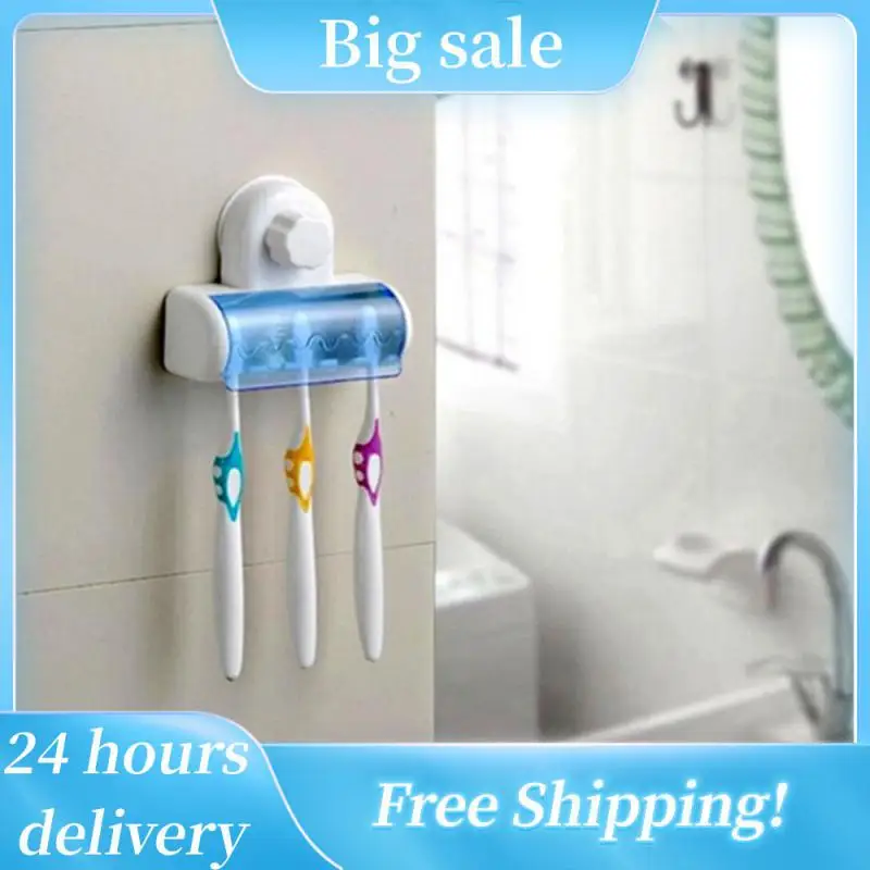Punch-free-Toothbrush-Holder-Wall-absorbing-Toothbrush-Storage-Rack ...