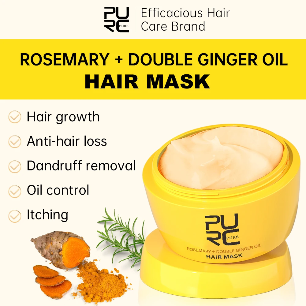 PURC-Ginger-Hair-Mask-Rosemary-Hair-Treatment-Smoothing-Repair-Damaged ...