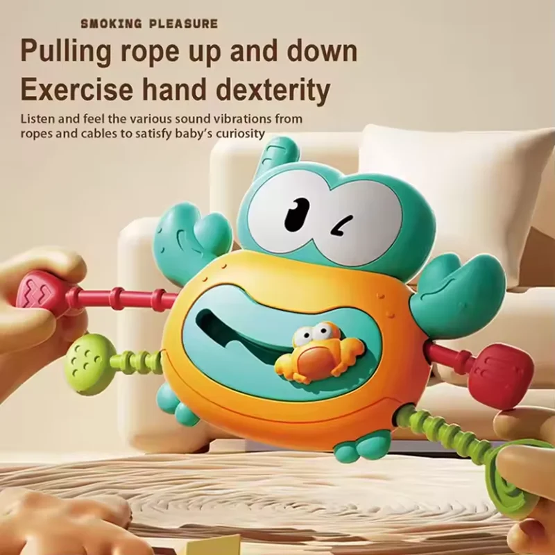 Cute-Crab-Baby-Silicone-Teether-Toys-Montessori-Educational-Toys ...