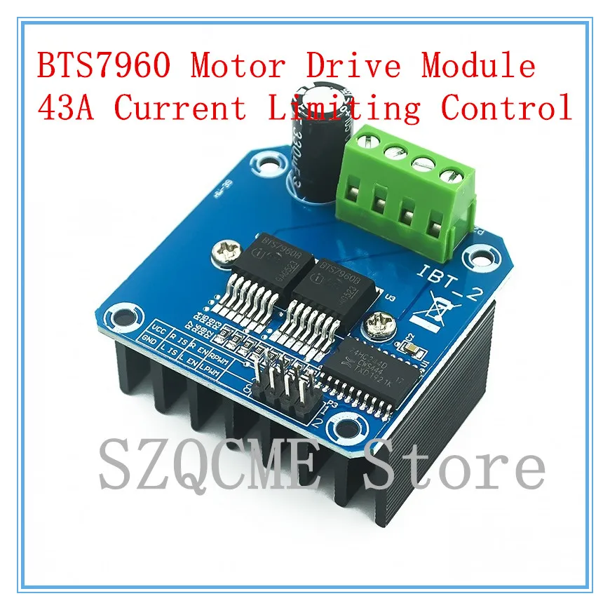1PCS BTS7960 High-power intelligent car motor drive module IBT-2 43A ...