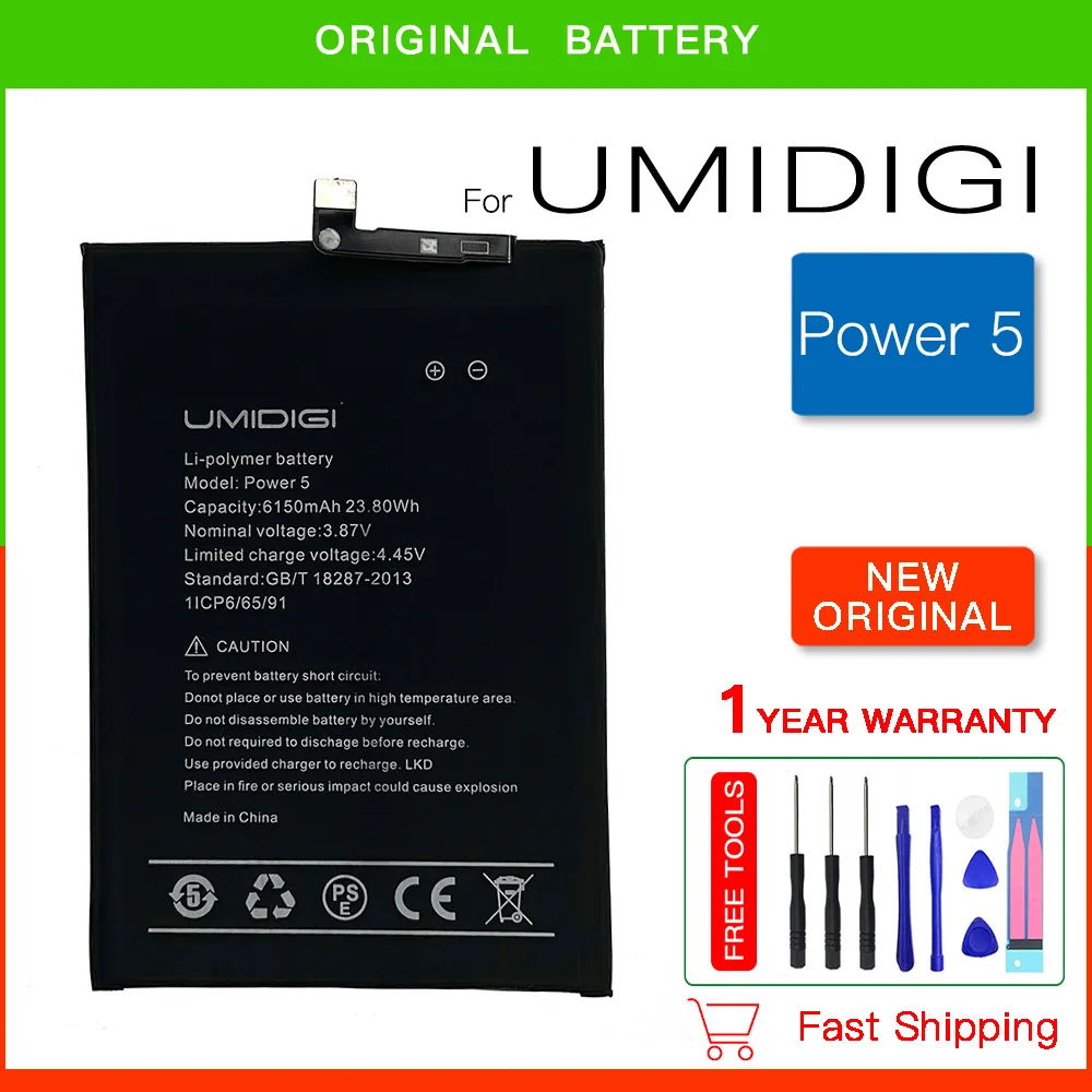 100-Original-6150mAh-Power-5-Mobile-Phone-Replacement-Battery-For-UMI ...