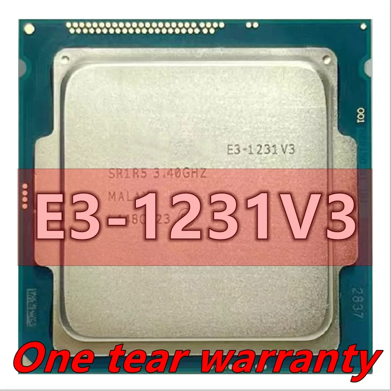 E3-1231 v3 E3 1231 v3 E3 1231v3 SR1R5 3.3 GHz Quad-Core CPU Processor 8M 80W LGA 1150 E3-1231V3