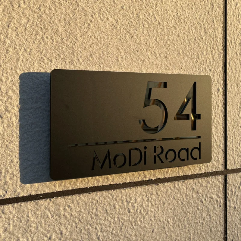 Personalized-3D-Floating-Exterior-House-Numbers-Sign-Matte-Black-Grey ...