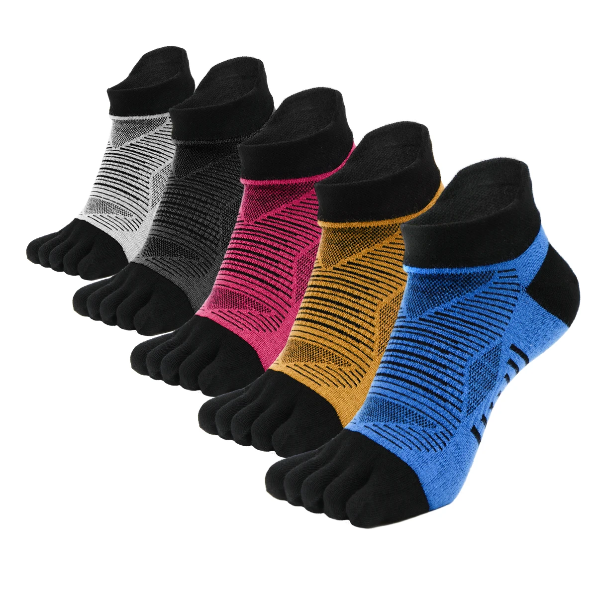 COOLMAX-Five-finger-Socks-High-performance-Sports-Invisible-Toe-Socks ...