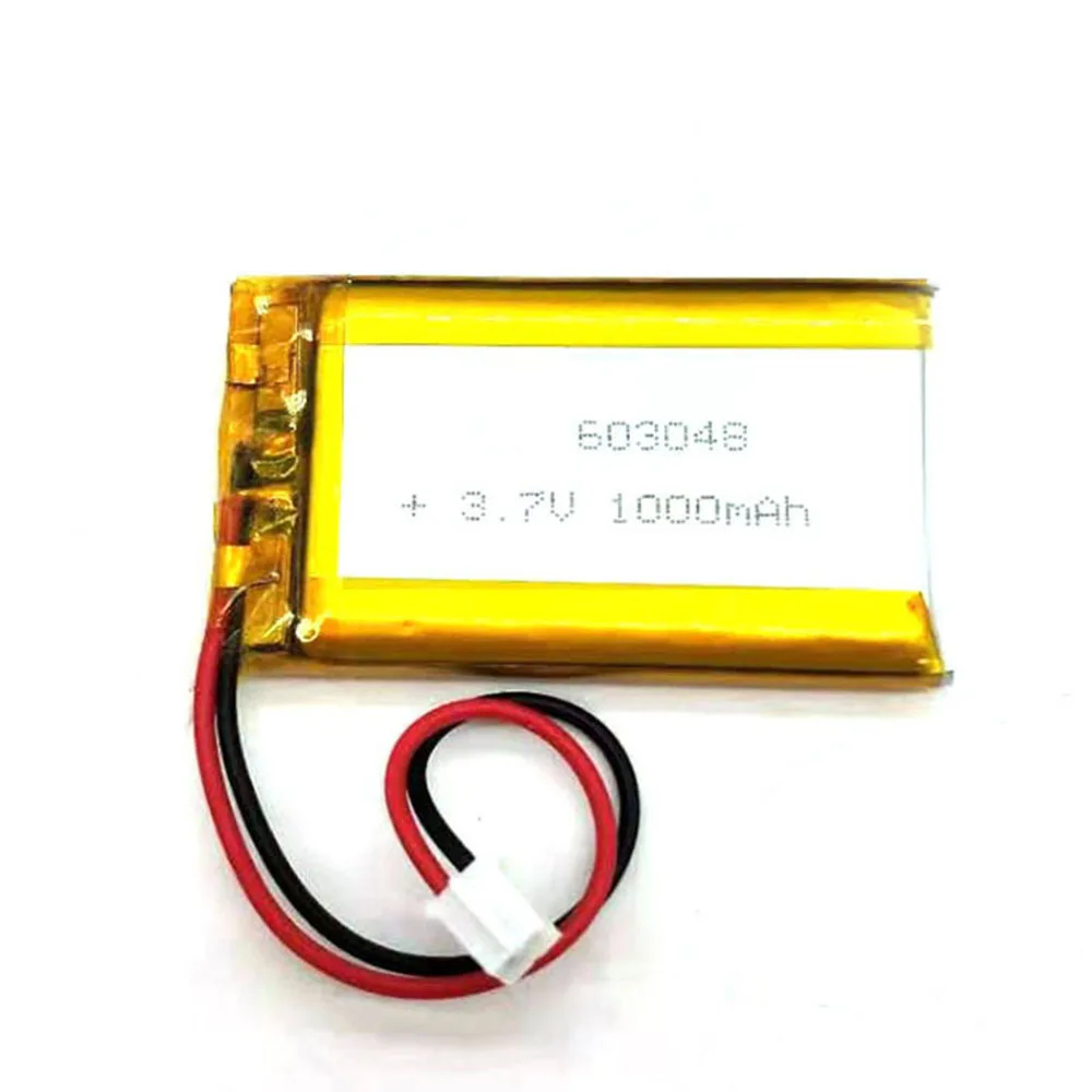 Rechargeable3.7 V 1000 mAh 603048 Lithium Polymer Ion Battery For ...