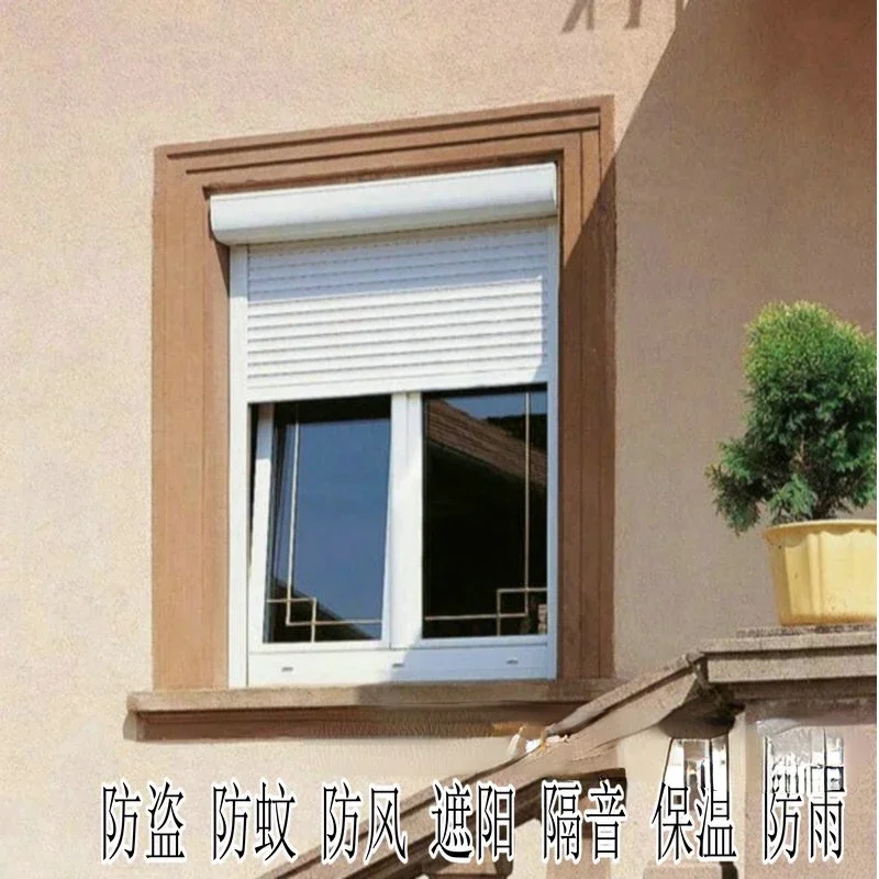 Anti-Theft Rolling Window Small Electric Roll-up Door Villa Security ...