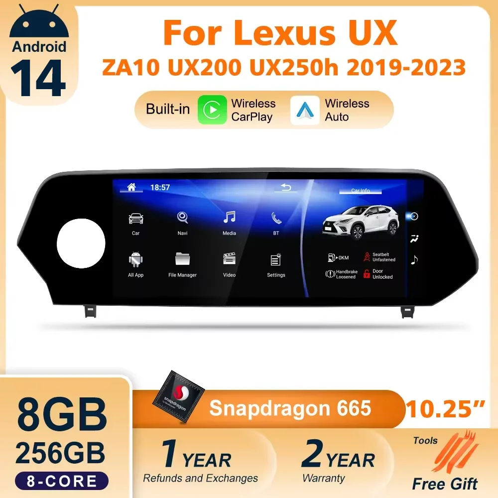 For-Lexus-UX-UX200-UX250h-2019-2023-Car-Multimedia-Player-Radio-Screen ...