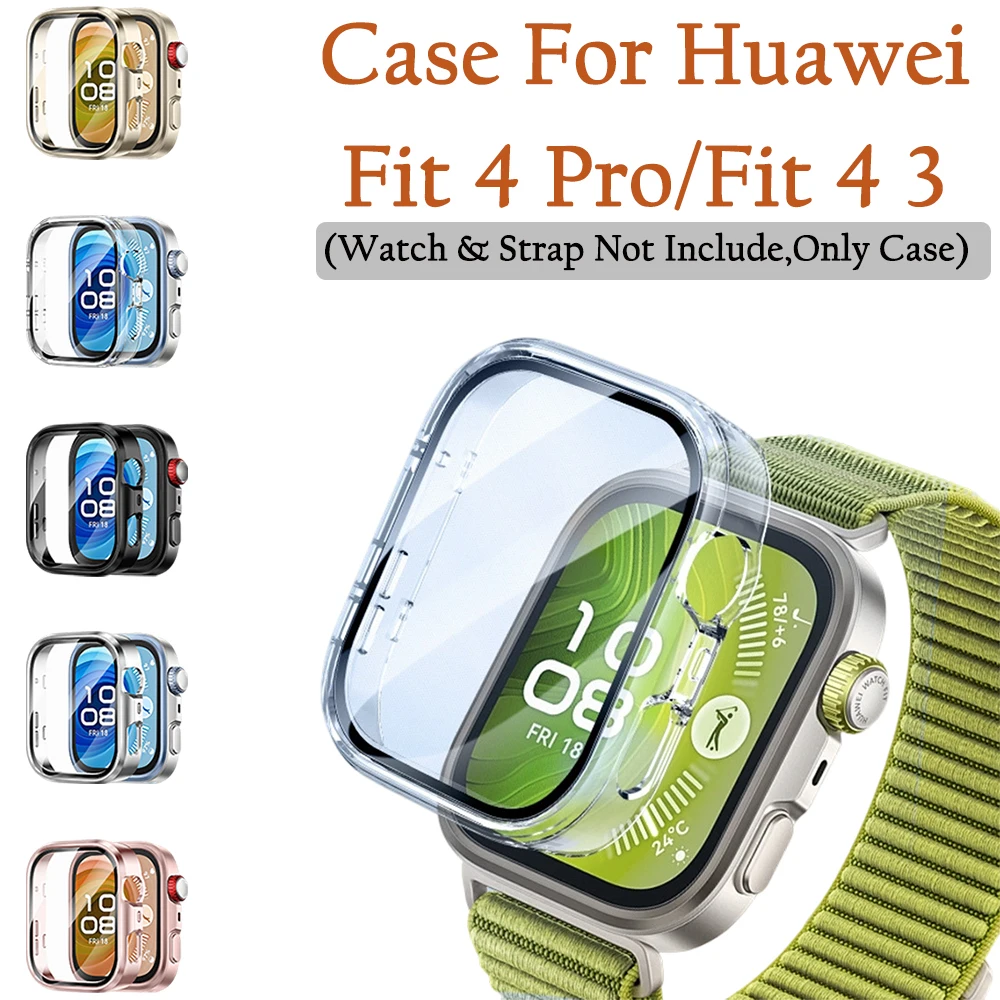 Case for Huawei Watch Fit 4/4 Pro Screen Protector Case All-Around ...