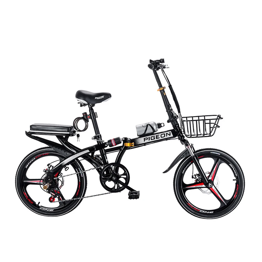 20-16-In-Adult-Bicycle-Small-Bike-Foldable-Integrated-Wheel-Dual-Disc ...