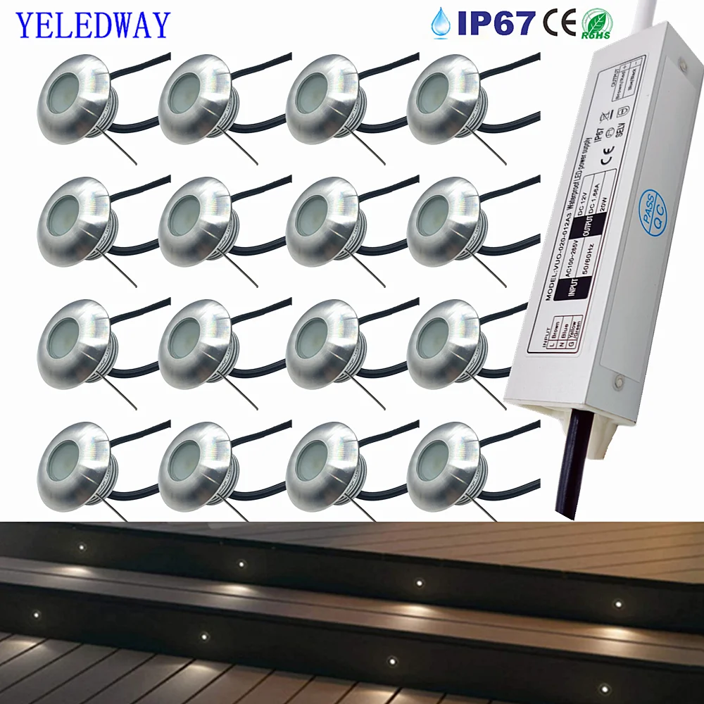 1W-IP67-LED-Deck-Lights-Outdoor-Stainless-Steel-Recessed-Garden-Stair ...
