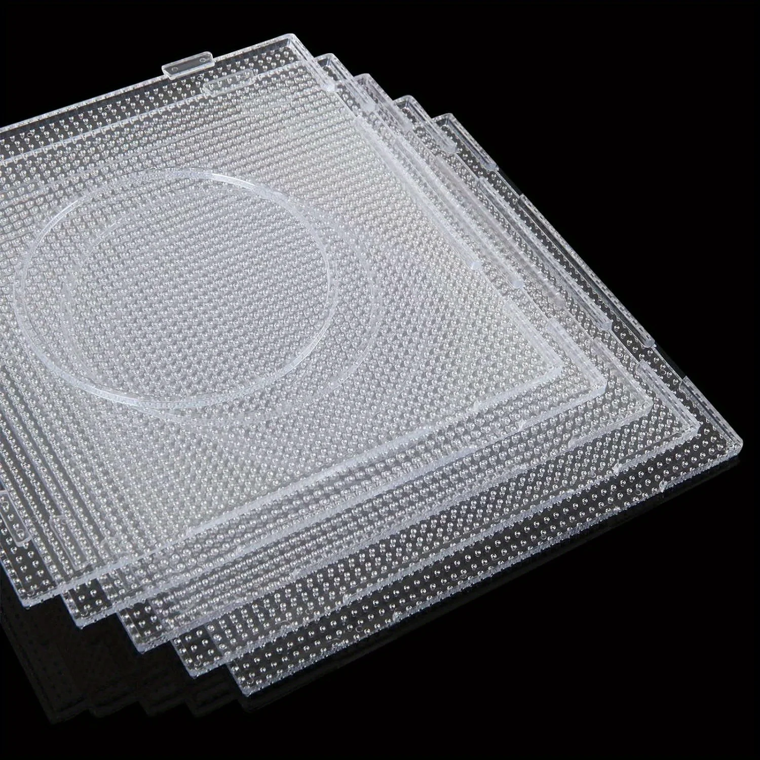 4/6/9pcs Hama Beads Large Clear Plastic Perler Bead Pegboard - 2.6mm ...