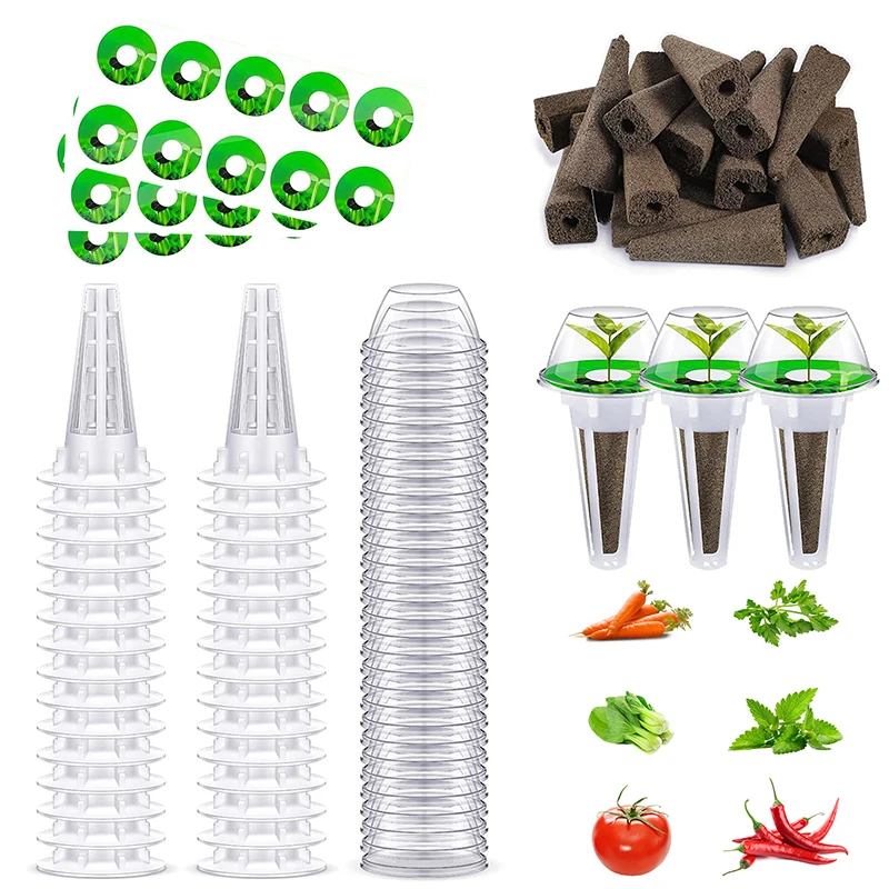 Plant Hydroponics Growing Seeding Nursery Pots Garden Vegetables ...