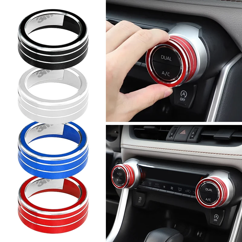 2Pcs-Car-AC-Control-Knob-Cover-For-Toyota-RAV4-2019-2020-2021-Car-AC ...