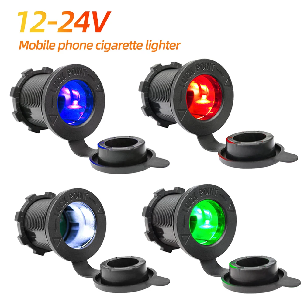 Car-Cigarette-Lighter-Socket-Marine-Motorcycle-ATV-RV-Lighter-Socket ...