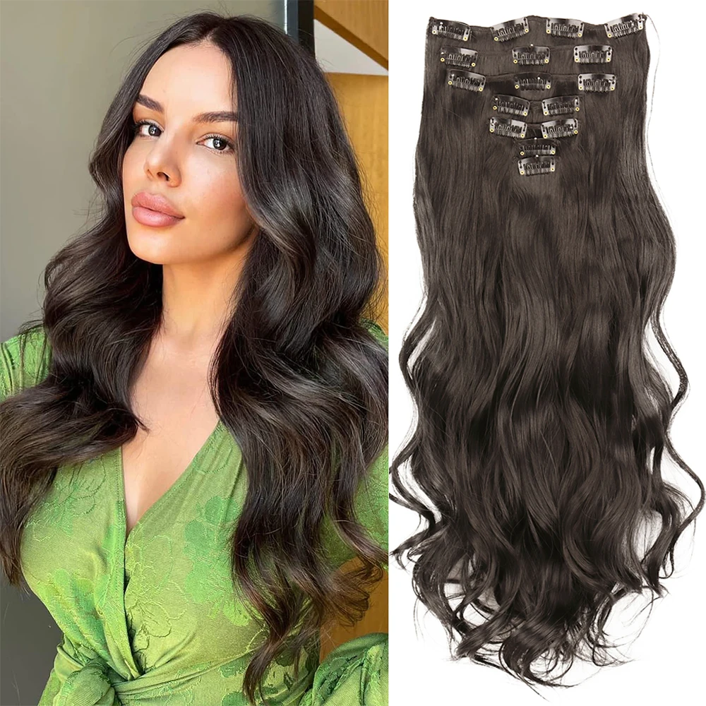 Natural Hair Clip Extensions | Hair Extensions Women | Clip-in ...