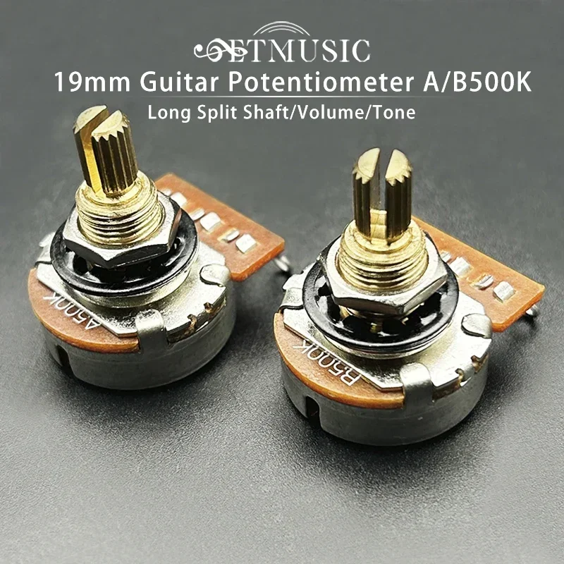 80Pcs-Guitar-Pots-19mm-Long-Split-Shaft-Guitar-Potentiometer-A500-B500 ...