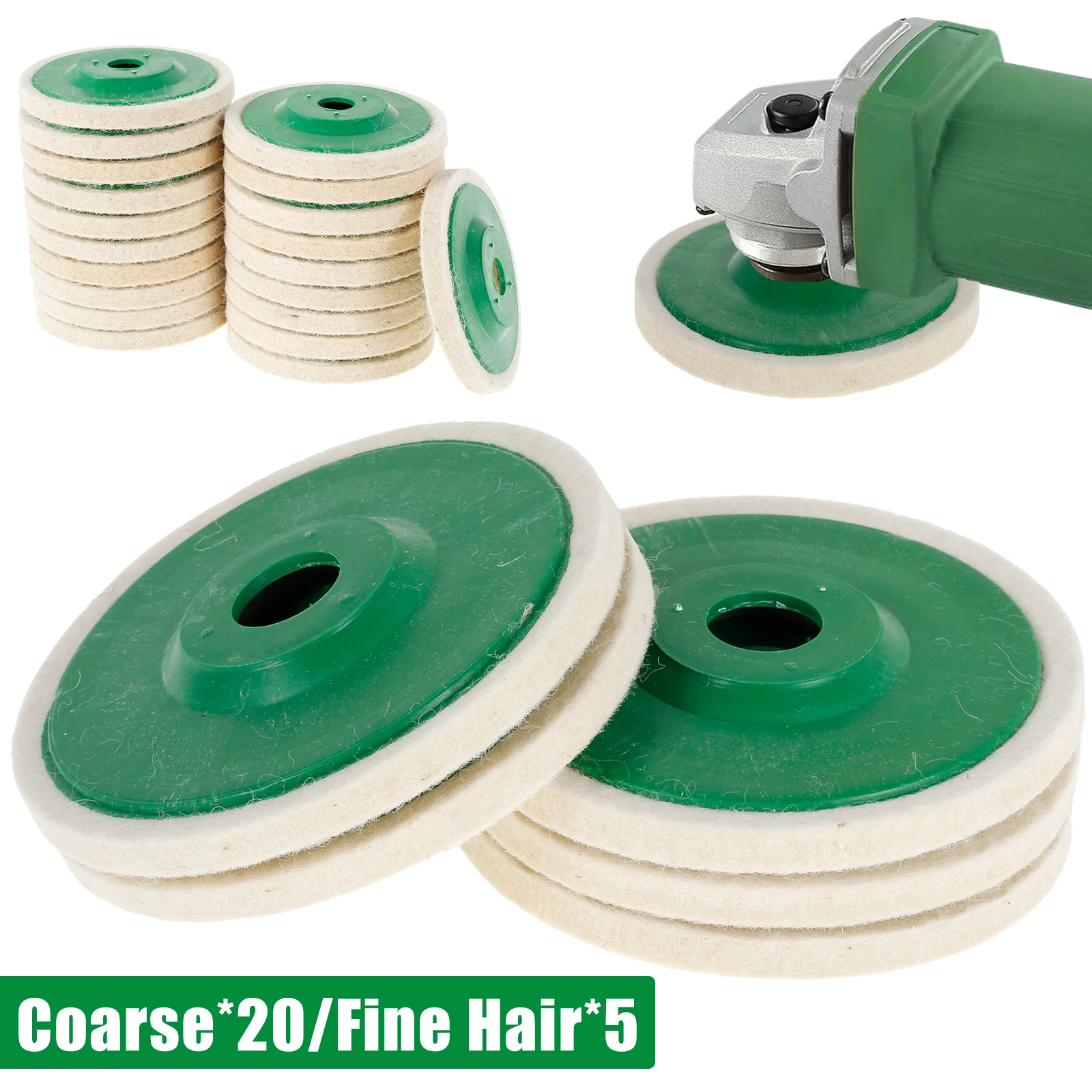 Scotch Brite Wheel 20-Pack 25mm Fine Wool Polishing Wheels For Rotary ...