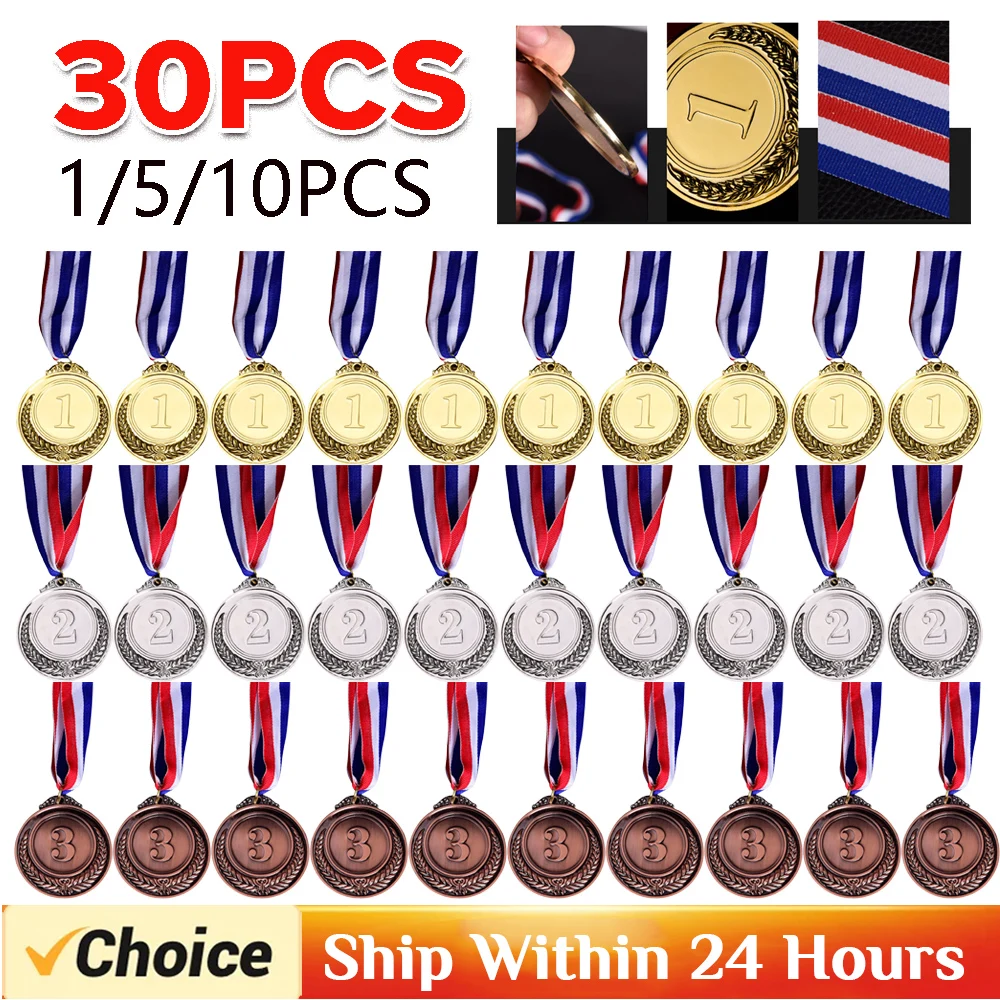 1-3pcs-Gold-Silver-Bronze-Award-Children-Medal-Winner-Reward-Encourage ...