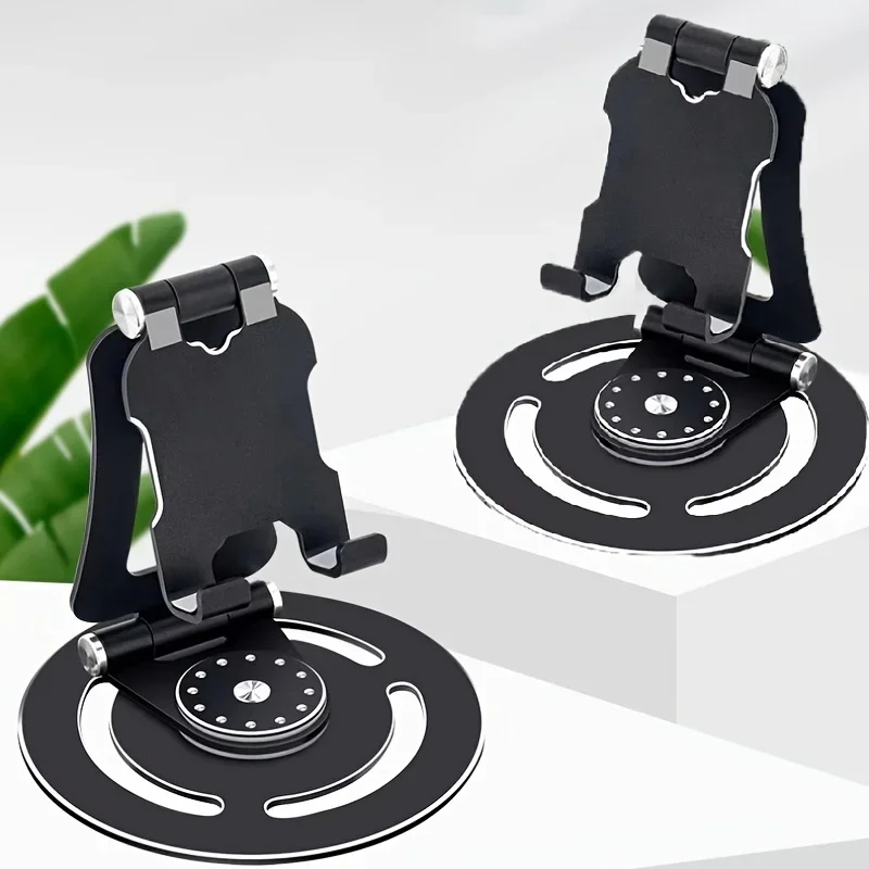 Cell-Phone-Desktop-Holder-Aluminum-Alloy-360-rotating-Tablet-Stands ...