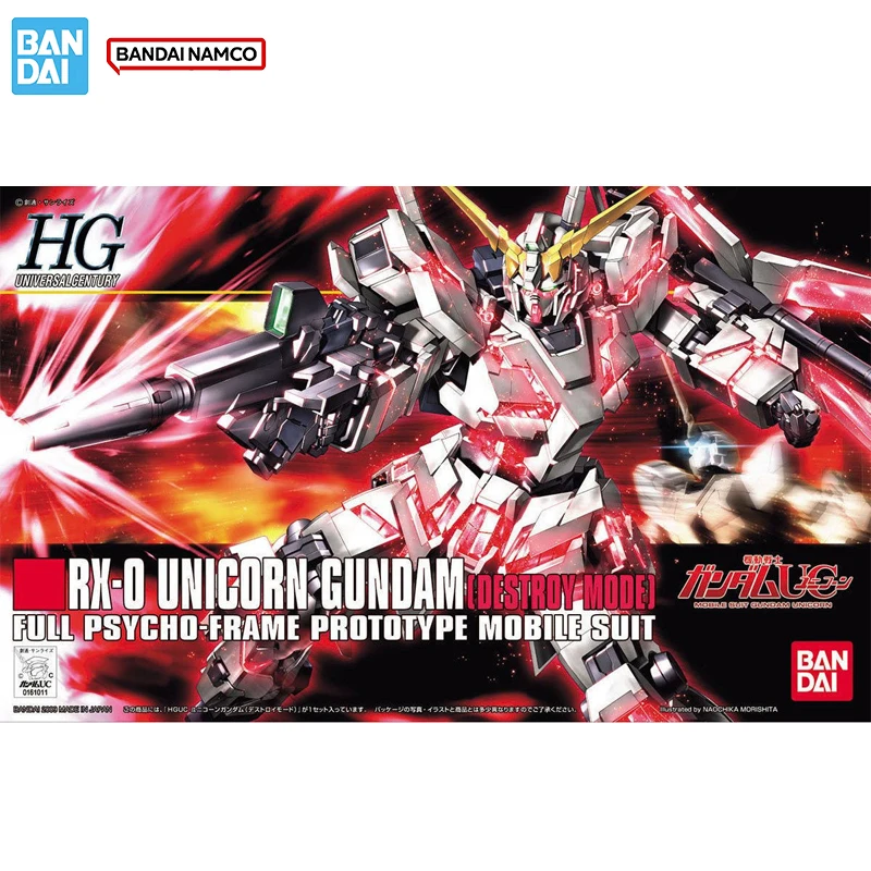HG RX-0 Unicorn Gundam (Destroy Mode) Full Psycho-Frame Prototype ...