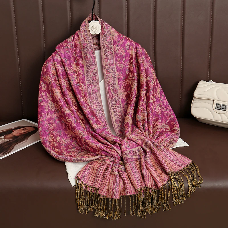 2024 Luxury Brand Cashmere Women Scarf Printed Winter Warm Shawl and ...