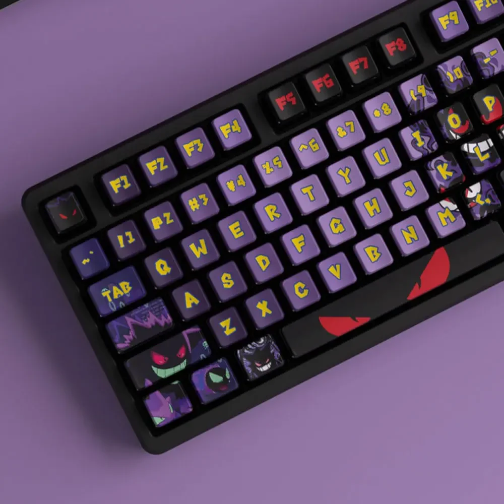 122-Keys-Side-Transparency-Keycaps-Full-Set-OEM-Height-PBT-PC-Thermal ...