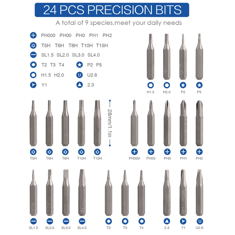 24pcs Precision Screwdriver Bit| | - AliExpress