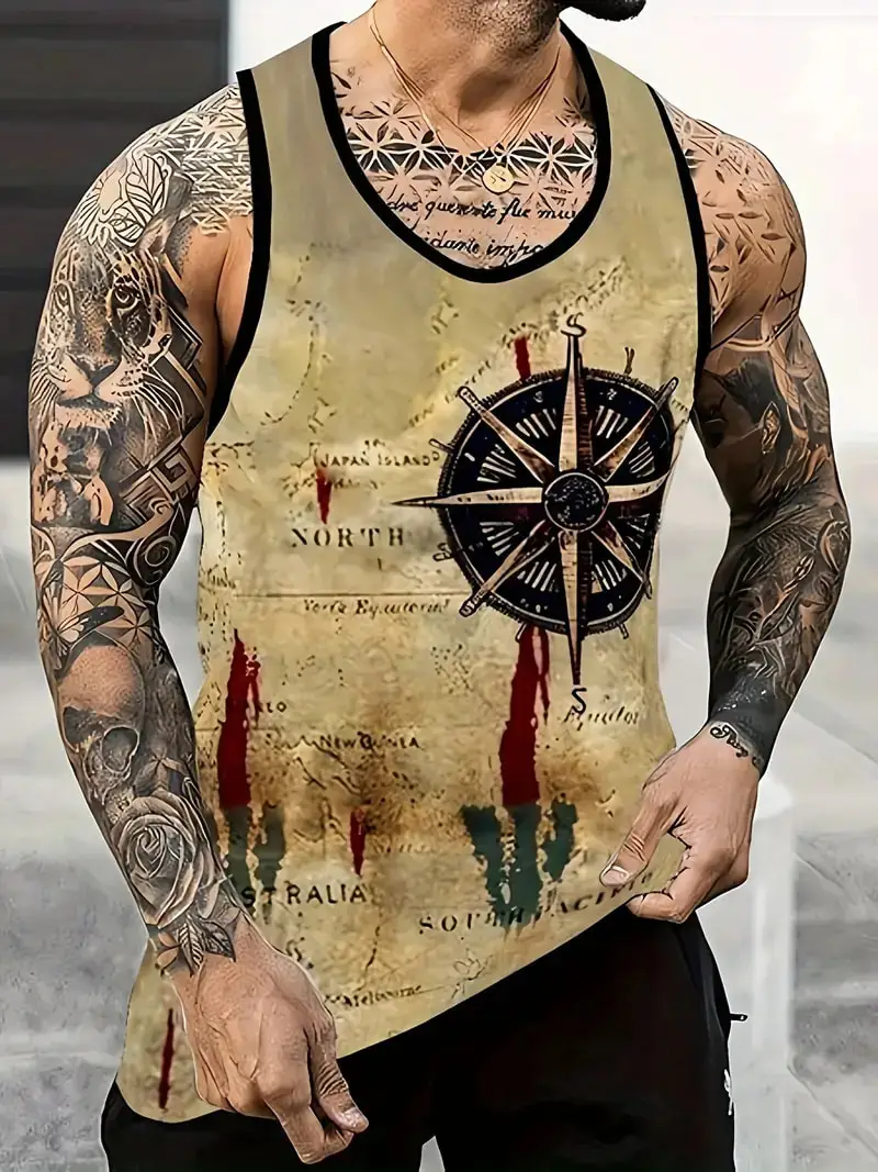 Summer-Hot-Sales-Men-s-Sleeveless-Vests-Compass-Graphic-3D-Printed ...