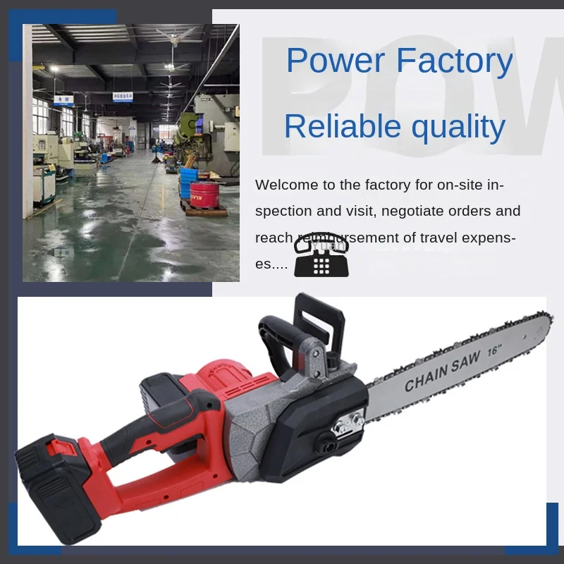 Professional handheld chainsaw industrial grade double lithium power ...