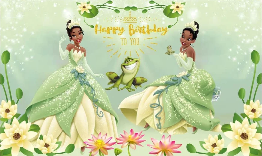 Disney Princesses With Tiana Background